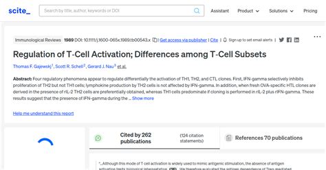 Regulation Of T Cell Activation Differences Among T Cell Subsets
