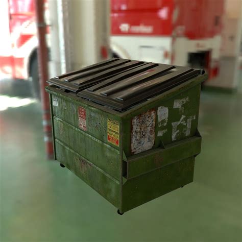 현실적인 쓰레기 수거통 3d 모델 10 Obj 3ds Fbx Free3d