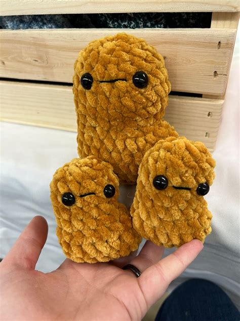 Chicken Nugget Plush Crochet Amigurumi Etsy