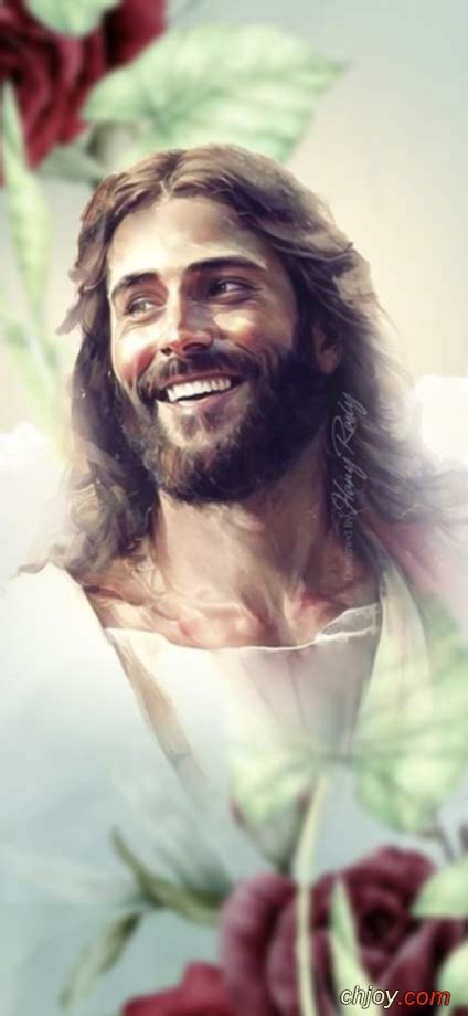 السيد المسيح يبتسم Mobile Wallpaper منتدى الفرح المسيحى