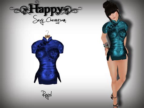 Second Life Marketplace Happy Sexy Cheongsam Royal