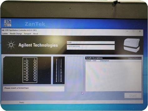 Agilent Technologies 2200 Tapestation G2965a Electrophoresis System W