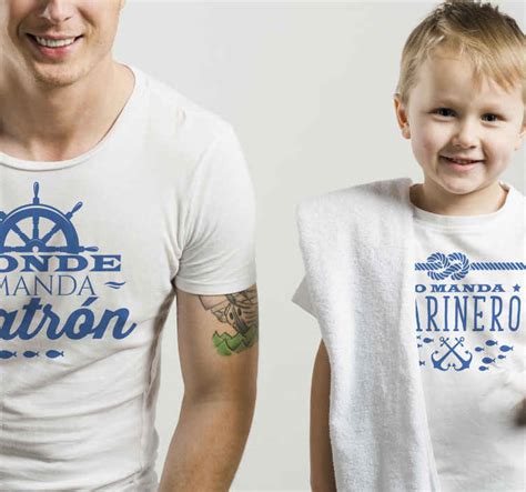 Camiseta Padre E Hijo Donde Manda Patrón Tenvinilo