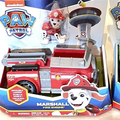 Marshal Fire Engine And Pup Paw Patrol Truck Vehicles New In Packing £7
