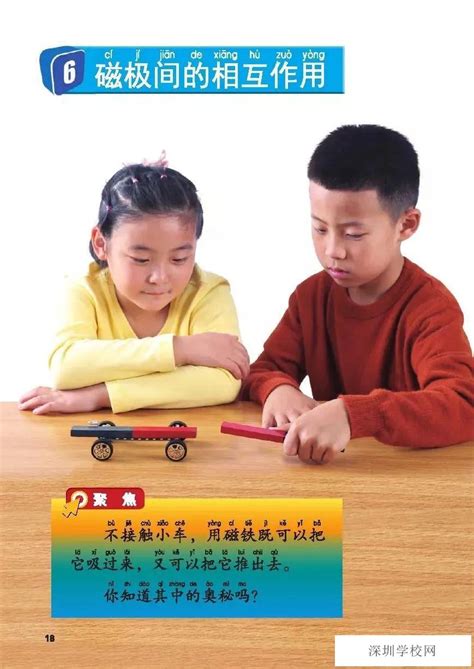 1 6磁极间的相互作用 磁铁教科版小学二年级科学下册2018年审定课本 教科版小学课本