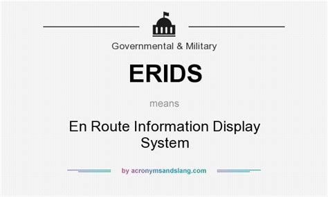 Erids En Route Information Display System In Governmental And Military By