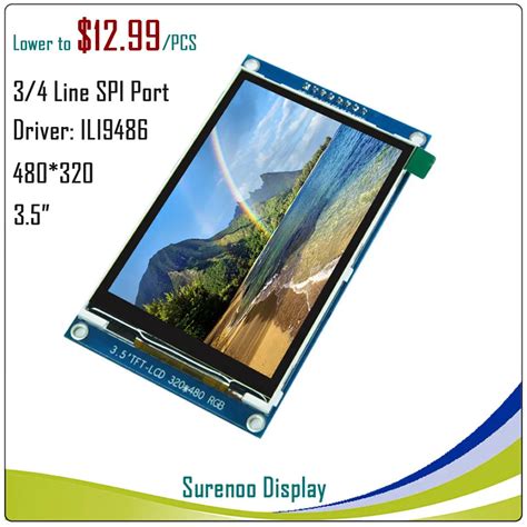 3 5 Inch 320 480 RGB 8PIN SPI TFT Color LCD Module Display Screen With