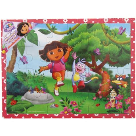 Dora The Explorer Wooden Puzzle Home Bargains