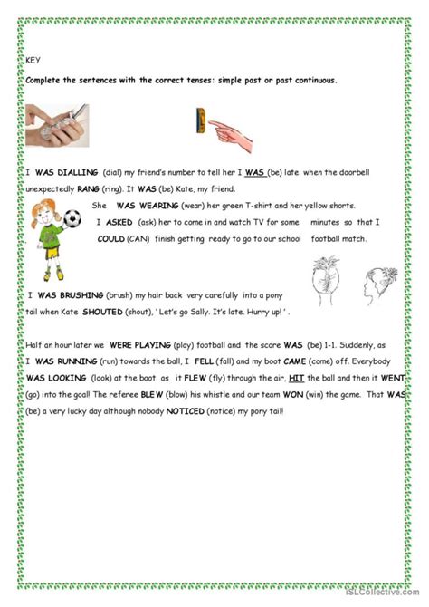 Past Continuous And Simple Past Français Fle Fiches Pedagogiques Pdf And Doc