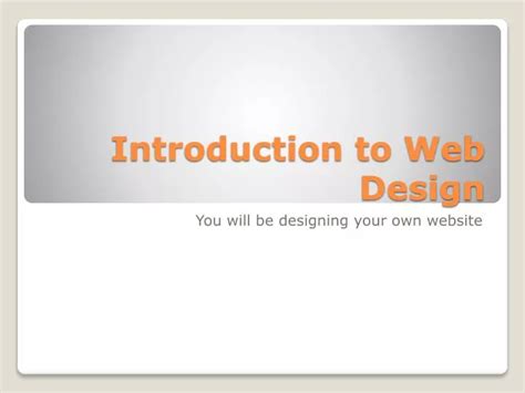 Ppt Introduction To Web Design Powerpoint Presentation Free Download
