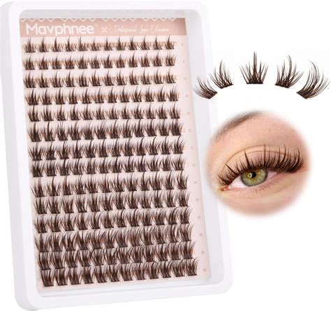 Newcally Brown Lash Clusters Natural Eyelash Extension