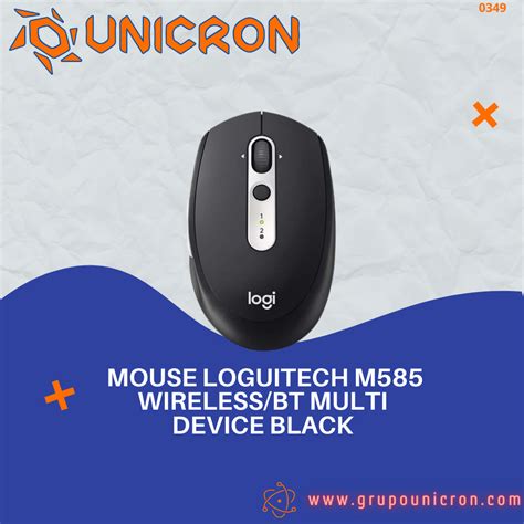 Mouse Loguitech M585 Wireless Bt Multi Device Black