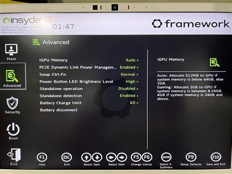 Can T Find Cpu Configuration In Bios Community Support Framework Community