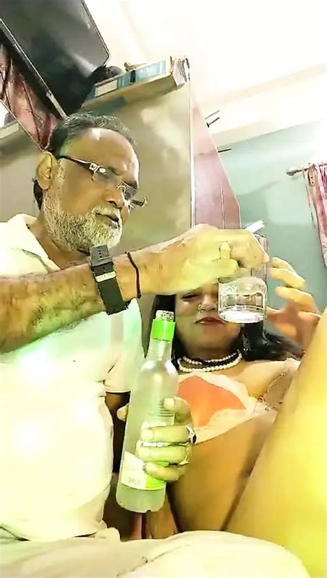 Aunty Enjoy Sex Her Step Uncle Smoke Cigarette Alcohol With Fore Play