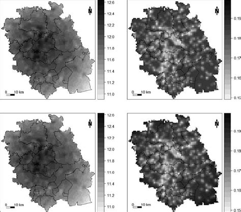 Empirical And Fitted Theoretical Variogram Of The Residuals Left Download Scientific Diagram