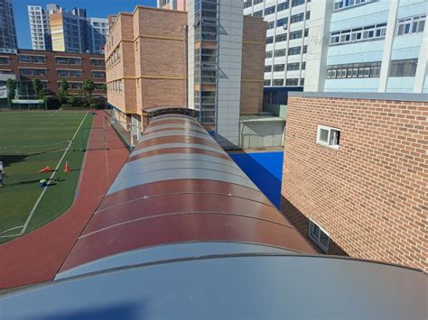 인천 재능중 차양캐노피 새아스