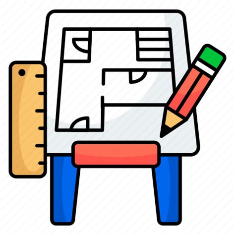 Map Blueprint Engineering Construction Plan Prototypevector Icon