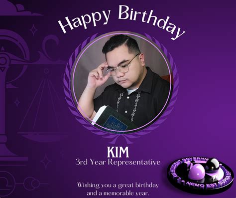Happy Birthday Kim Wishing You A Great Birthday And A Memorable Year