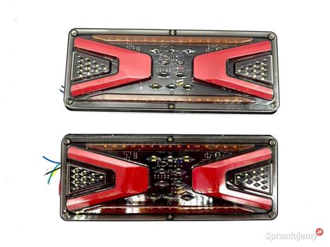 Lampa tylna Led neon zespolone 12 24V L P 32cm 4 funkcji Pomiechówek