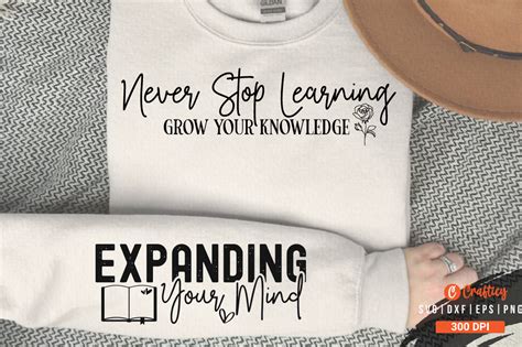 Never Stop Learning Grow Your Knowledge Graphic By Crafticy · Creative