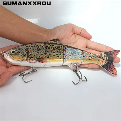 25cm Multi Jointed Huge Sea Fishing Lure Hooks Big Bait Swimbait Bass
