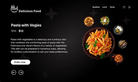 web portal ui for delicious food by rauf mansoor on dribbble