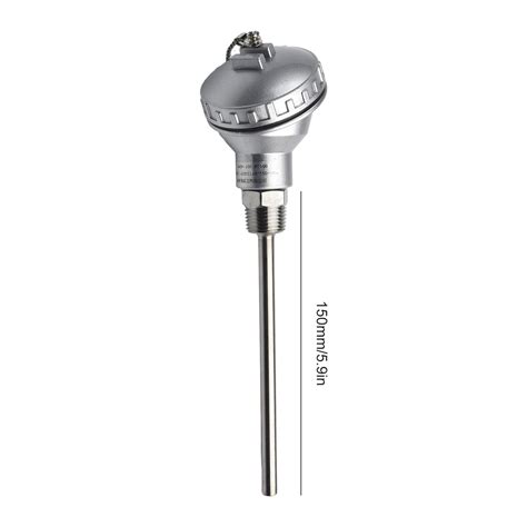 Mosiee Rtd Pt100 Temperature Sensor Probe Stainless Steel 1 2 Npt