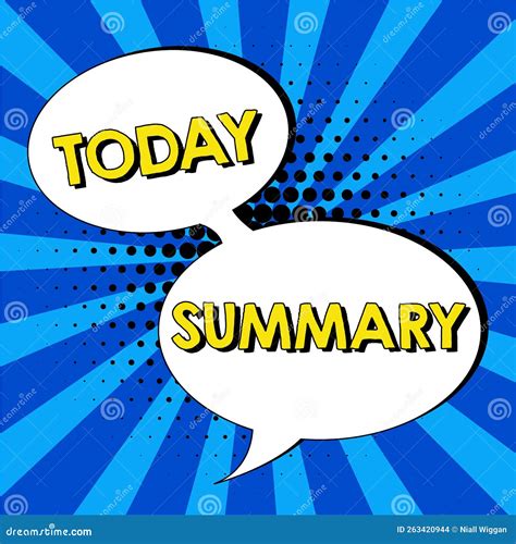 Text Sign Showing Summary Word For Brief Statement Abstract Synopsis