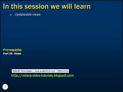 Sql Server Net And C Video Tutorial Part 40 Updateable Views