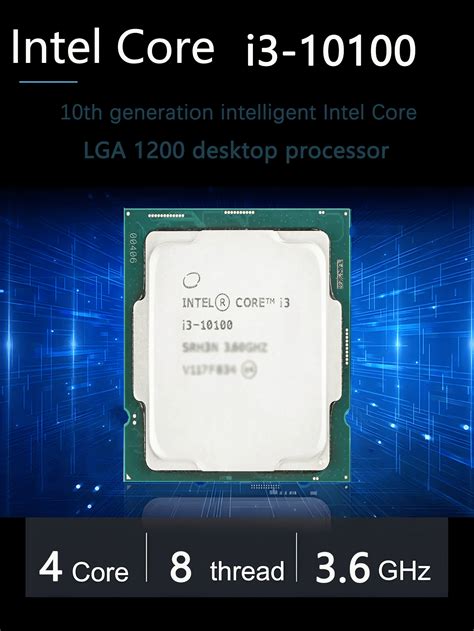 Intel Core I3 10100 I3 10100 3 6ghz 4 Core 8 Thread Cpu Processor L3 6m