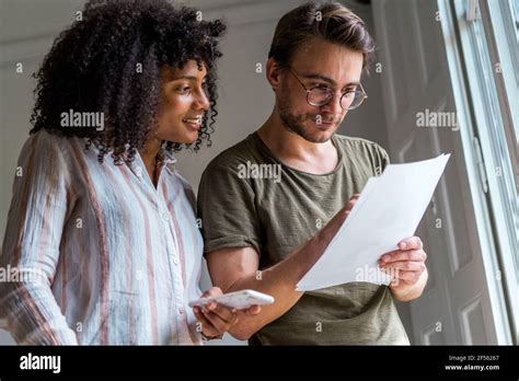 Male And Female Entrepreneurs Planning Strategy At Office Stock Photo Alamy