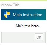 Dialog Icons Task Dialog Telerik Ui For Winforms