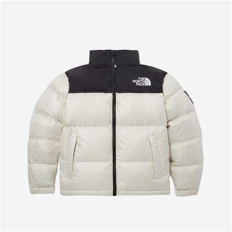 노스페이스 화이트 라벨 노벨티 눕시 다운 자켓 베이지 크림 The North Face Kream