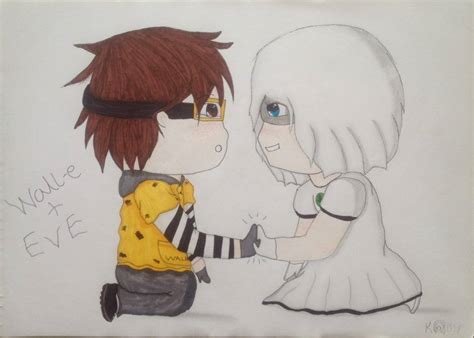 Chibi Wall E And Eve~ By Kyliesmiley1998 On Deviantart