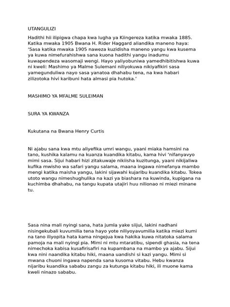 Mashimo Ya Mfalme Sulemani Pdf