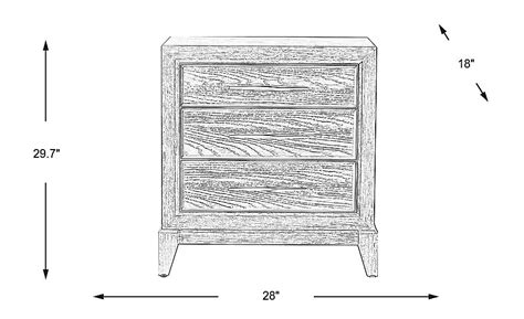 Cindy Crawford Home Kailey Park Light Oak 3 Drawer Nightstand Rooms To Go
