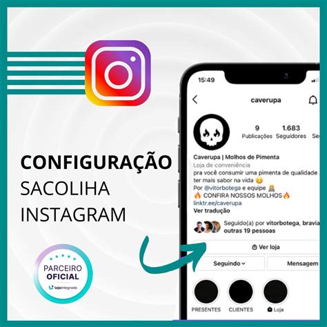 Integração da Sacolinha do Instagram Temas para E commerce Loja