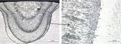 Macro Left And Microstructure Right Of The Sample 35 Download Scientific Diagram