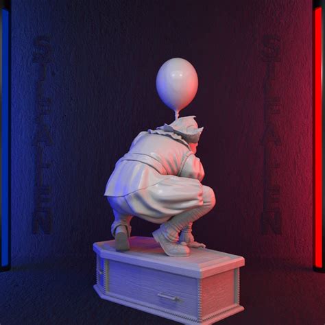 Pennywise 3d Printable Stl File Instant Download Fast And Etsy