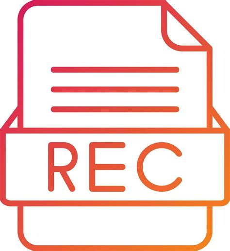 rec file format icon 29149237 vector art at vecteezy