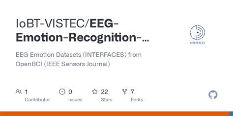 GitHub IoBT VISTEC EEG Emotion Recognition INTERFACES Datasets EEG Emotion Datasets