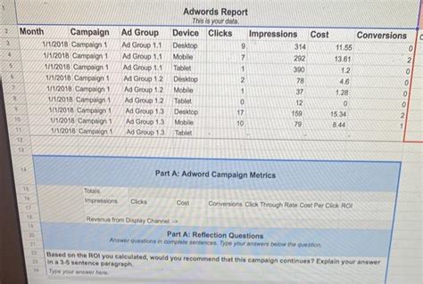 Solved 1 Calculate The Following Metrics And Record Your Chegg Com