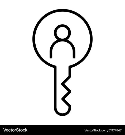 Human Resource Management Icon In Thin Line Style Vector Image