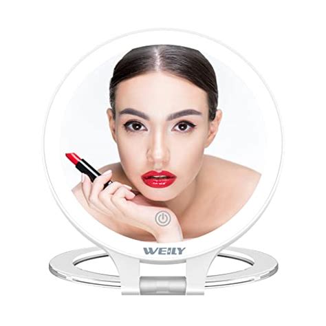 WEILY Miroir Grossissant 10X 1X Miroir De Table Double Face Avec 3