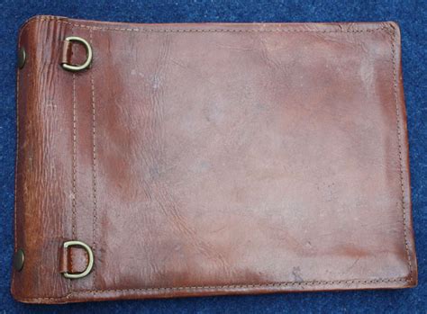1918 Dated British Officers Leather Map Case Makers Thomas Son And Co