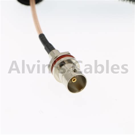 Bnc Female To Right Angle Male Sdi Cable With Bnc Connectors 50Ω Resistance