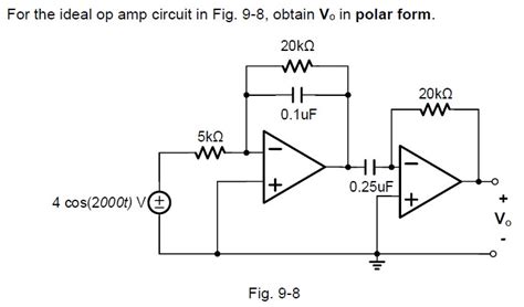 Solved For The Ideal Op Circuit In Fig Obtain V Chegg