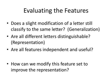 Ppt Feature Based Classification And Principle Component Analysis