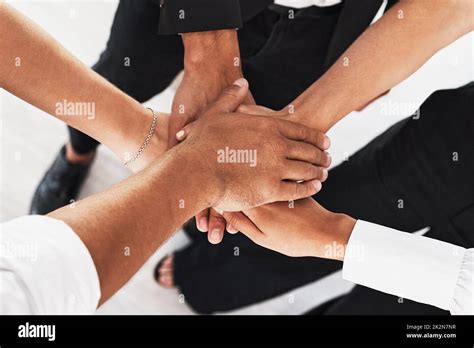 Unity Always Wins Closeup Shot Of A Group Of Unrecognisable