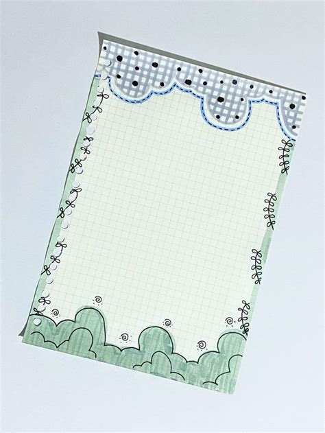 Simple Border Design For Notebook Aesthetic Margenes Bonitos Y